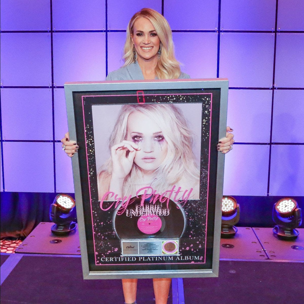 Carrie Underwood’s Cry Pretty Album Certified Platinum by RIAA | Carrie ...